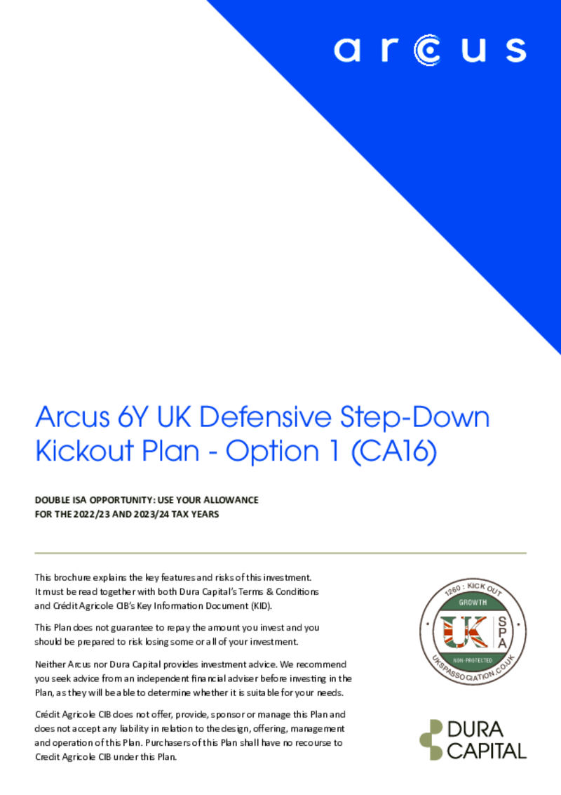 Arcus Partners (AR) Ltd Arcus 6Y UK Defensive Step-Down Kick Out Plan ...
